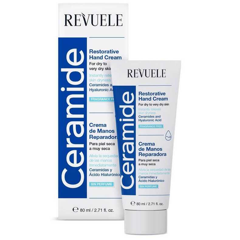 Derma Focus Ceramide Restorative Hand Cream, 80 ml - Revuele Beauty & Care